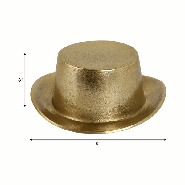 Gold Accent Metal Top Hat - Scandinavia Furniture
